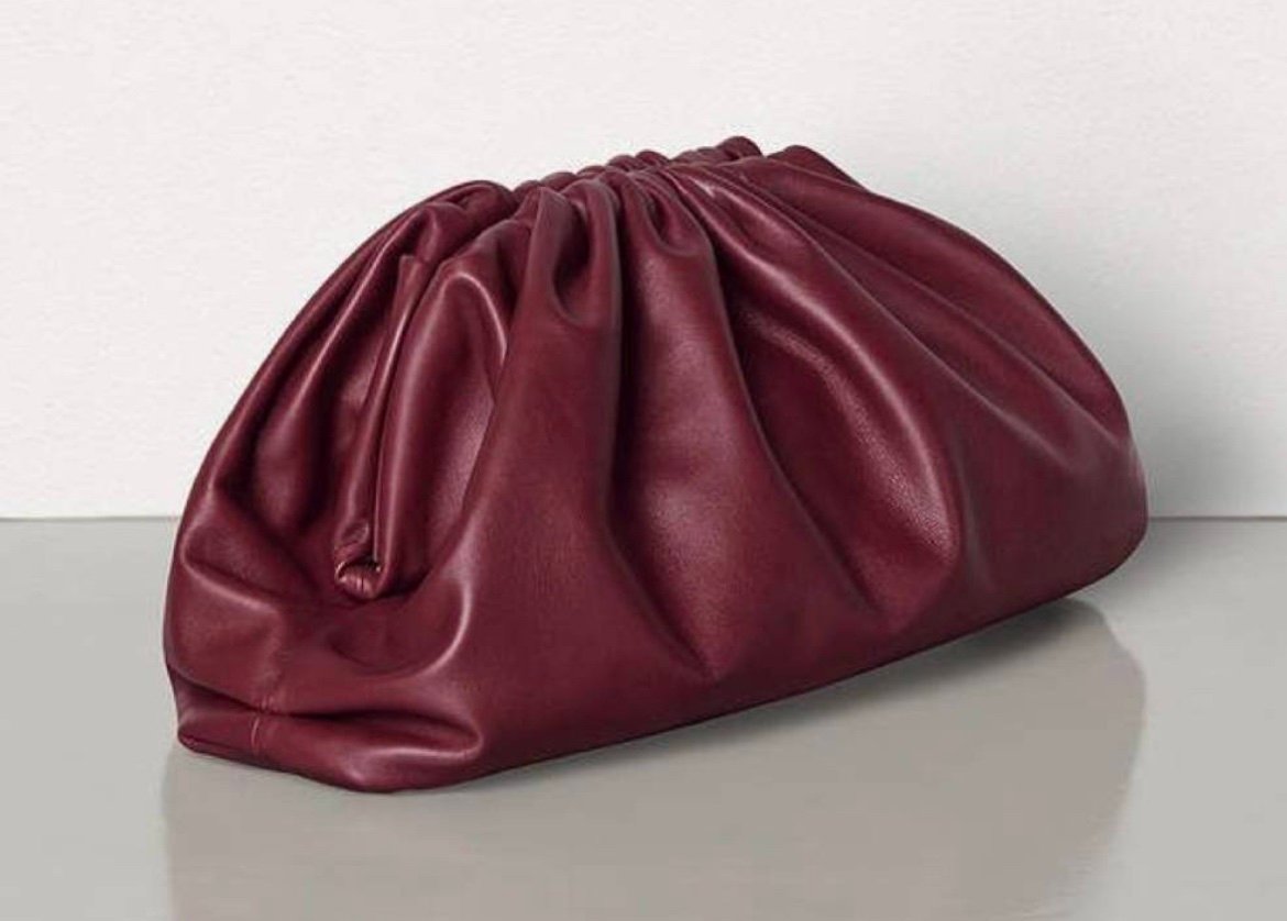 BV clutch bag maroon plain – shapicks.com